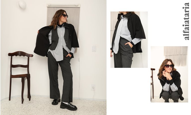 Pam Barja em: looks em camadas para o frio do inverno