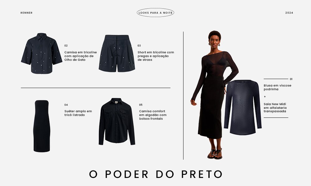Quer looks para a noite superestilosos? Vem ver!